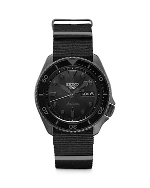 SEIKO 5 Automatic Sports Watch, 42.5mm - Black