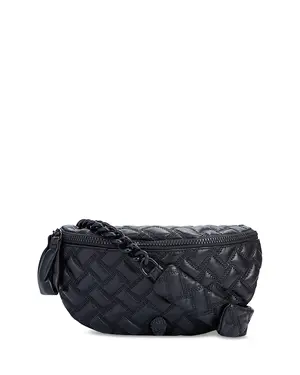 Kurt Geiger Kensington Drench Small Leather Belt Bag - Black