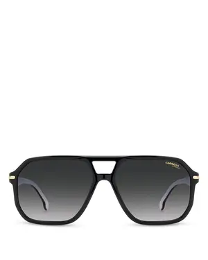 Carrera Eyewear Square Aviator Sunglasses - Black/gray Gradient