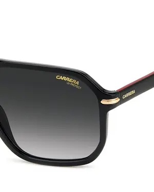 Carrera Eyewear Square Aviator Sunglasses - Black/gray Gradient