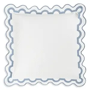 MATOUK Mirasol Matelasse Euro Sham - Hazy Blue