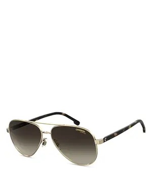 Carrera Eyewear Aviator Sunglasses - Gold/brown Gradient