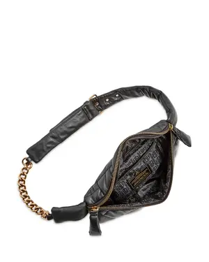 Kurt Geiger Kensington Quilted Leather Belt Bag In Black  display picture 1