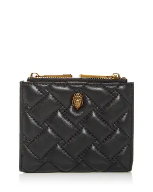 Kurt Geiger Quilted Leather Bifold Wallet - Black
