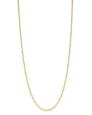 Bloomingdale'S 14k Yellow Solid Glitter Chain Necklace - Gold