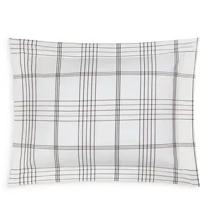 MATOUK August Plaid Boudoir Sham - Sable