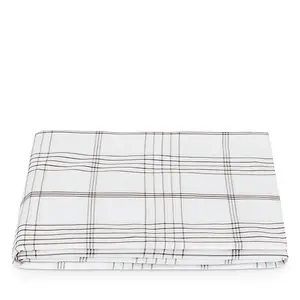 MATOUK August Plaid Fitted Sheet, Queen - Sable