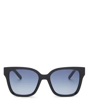 Marc Jacobs Square Sunglasses, 53mm - Black/dark Gray Gradient