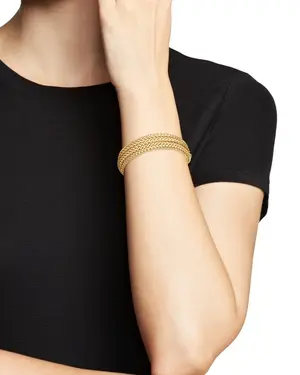 Bloomingdale'S 14k Yellow 3-row Link Bangle