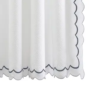 MATOUK India Pique Shower Curtain Charcoal
