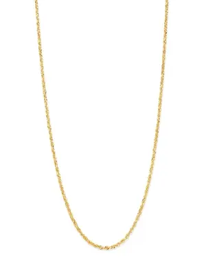 Bloomingdale'S Solid Glitter 14k Yellow Chain Necklace - Gold