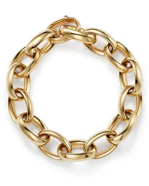 ALBERTO AMATI 14k Yellow Chain Link Bracelet - Gold