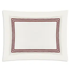 MATOUK Bel Tempo Nocturne Boudoir Sham - Ivory/red