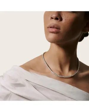 John Hardy Sterling Dot Chain Necklace