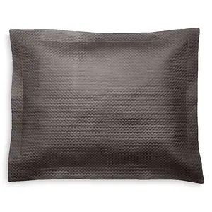 MATOUK Alba Quilted King Sham Charcoal