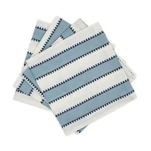 MATOUK Apollo Stripe Napkins, Set Of 4 - Sky