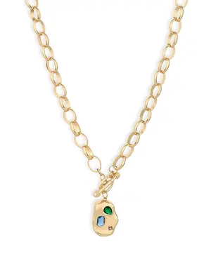 Ettika Nugget Pendant Necklace - Gold