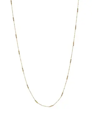 MOON & MEADOW 14k Yellow Bar Station Necklace - Gold