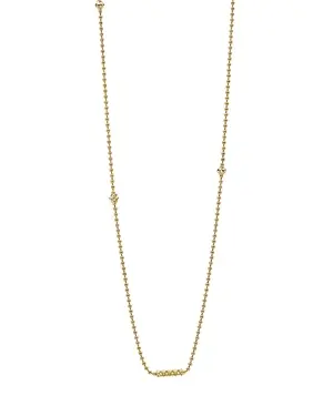 Lagos Caviar Collection 18k Beaded Necklace - Gold
