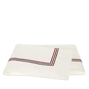 MATOUK Bel Tempo Nocturne Standard Pillowcase, Pair - Ivory/red