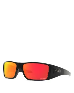 Oakley Heliostat Rectangular Sunglasses - Black/red Gradient