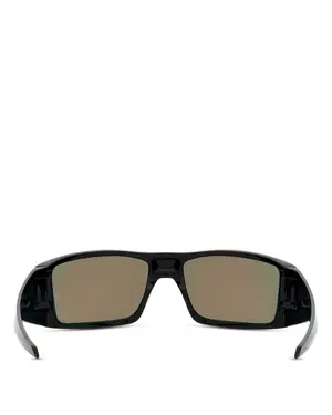 Oakley Heliostat Rectangular Sunglasses - Black/red Gradient