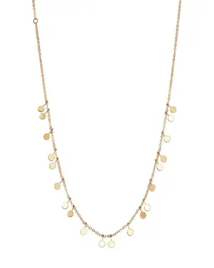 MOON & MEADOW Moon & Meadow Dangling Disc Front Necklace