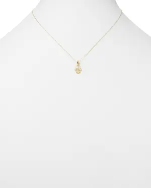 MOON & MEADOW 14k Yellow Hamsa Hand Pendant Necklace