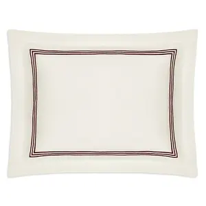 MATOUK Bel Tempo Nocturne Standard Sham - Ivory/red