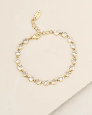 Ettika Cubic Zirconia Link Bracelet