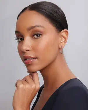Lagos Sterling Caviar Hoop Earrings