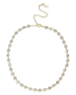 Ettika Bezel Choker Necklace - Gold