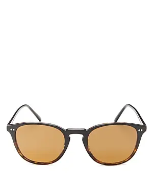 Oliver Spencer Oliver Peoples Forman Round Sunglasses, 51mm Brown/brown Polarized
