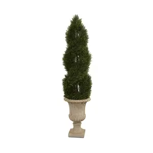 NEARLY NATURAL 5' Double Pond Cypress Artificial Plant - Green