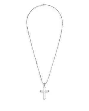 John Hardy Sterling Classic Chain Cross Pendant Necklace
