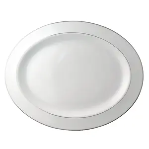 Bernardaud Cristal Oval Platter, 13 - No Color