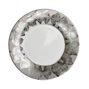 Bernardaud Silva Salad Plate - Platinum