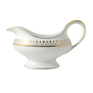 Bernardaud Soleil Levant Gravy Boat - White/gold