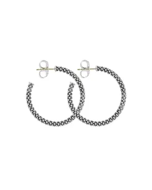 Lagos Sterling Hoop Earrings - Silver