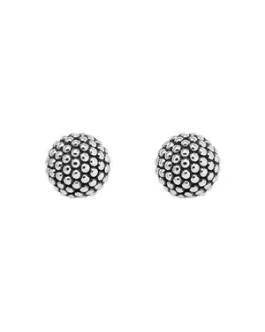 Lagos Sterling Caviar Stud Earrings