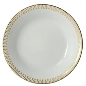 Bernardaud Soleil Levant Open Vegetable Dish - White/gold