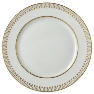 Bernardaud Soleil Levant Dinner Plate - White/gold