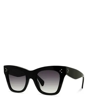 Celine 50mm Polarized Square Sunglasses - Black/gray