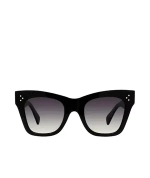 Celine Polarized Square Sunglasses - Black/gray