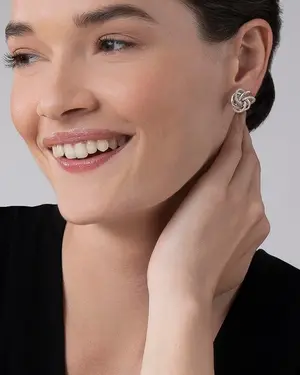 Lagos Sterling Knot Stud Earrings