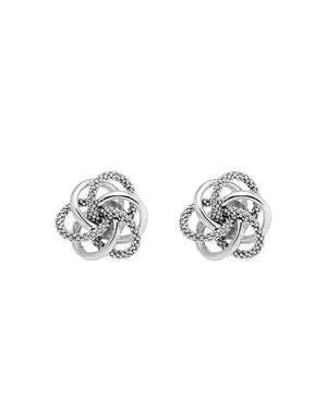 Lagos Sterling Knot Stud Earrings