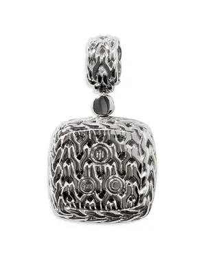 John Hardy Classic Chain Black Sapphire Pendant Necklace - Black/silver