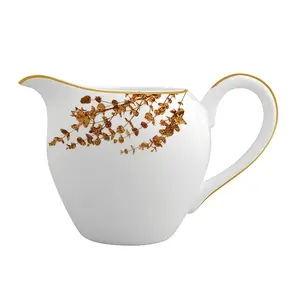 Bernardaud Vegetal Creamer - White/gold