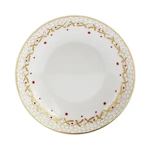 Bernardaud Noel Etoile Service Plate - White