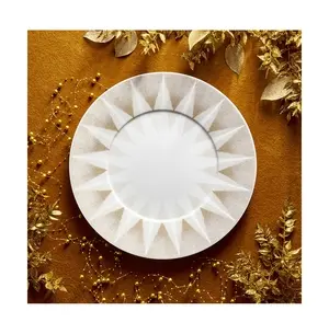 Bernardaud Noel Etoile Service Plate - White